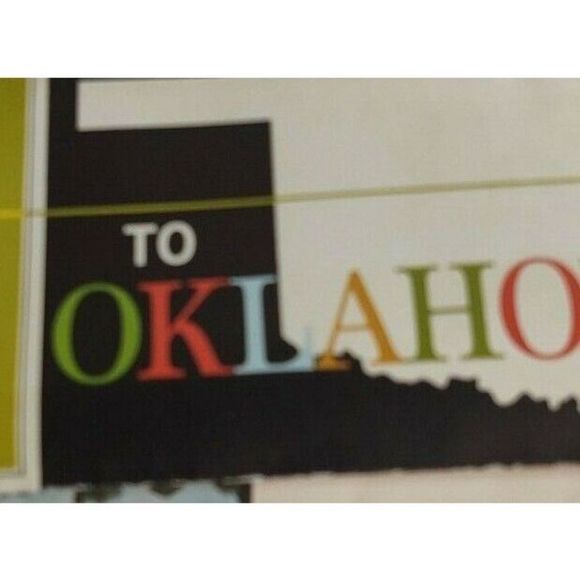 No Brand | Art | Vintage 96s Oklahomalodges State Park Travel Map ...